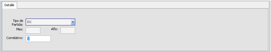 Correlativos de Partidas - Brilo ERP Docs